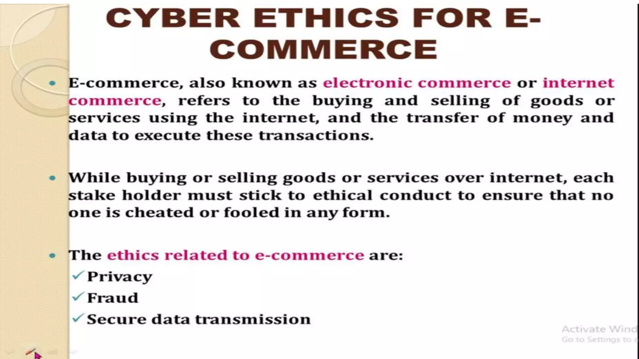 Cyber Ethics | PPT