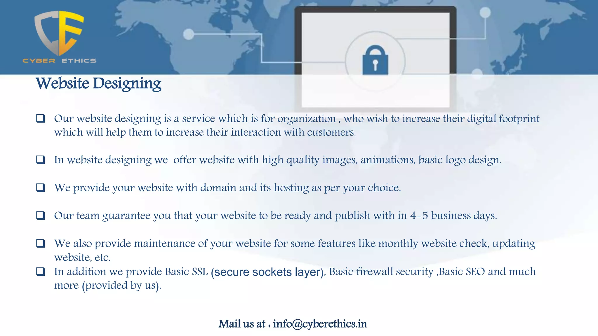 Cyber Ethics: Cyber Security Services | VAPT and WAPT | PPT