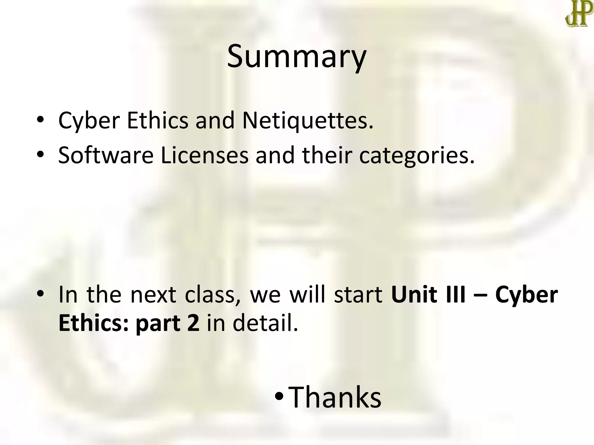 An Introduction to Cyber Ethics | PPTX