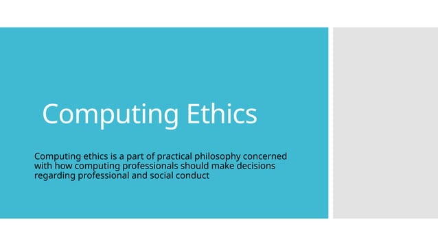 What are the different Cyber Ethics in a brief | PPTX