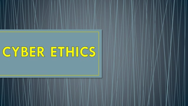 Cyber ethics(CBSE Class X), Computer Application | PPTX | Internet ...
