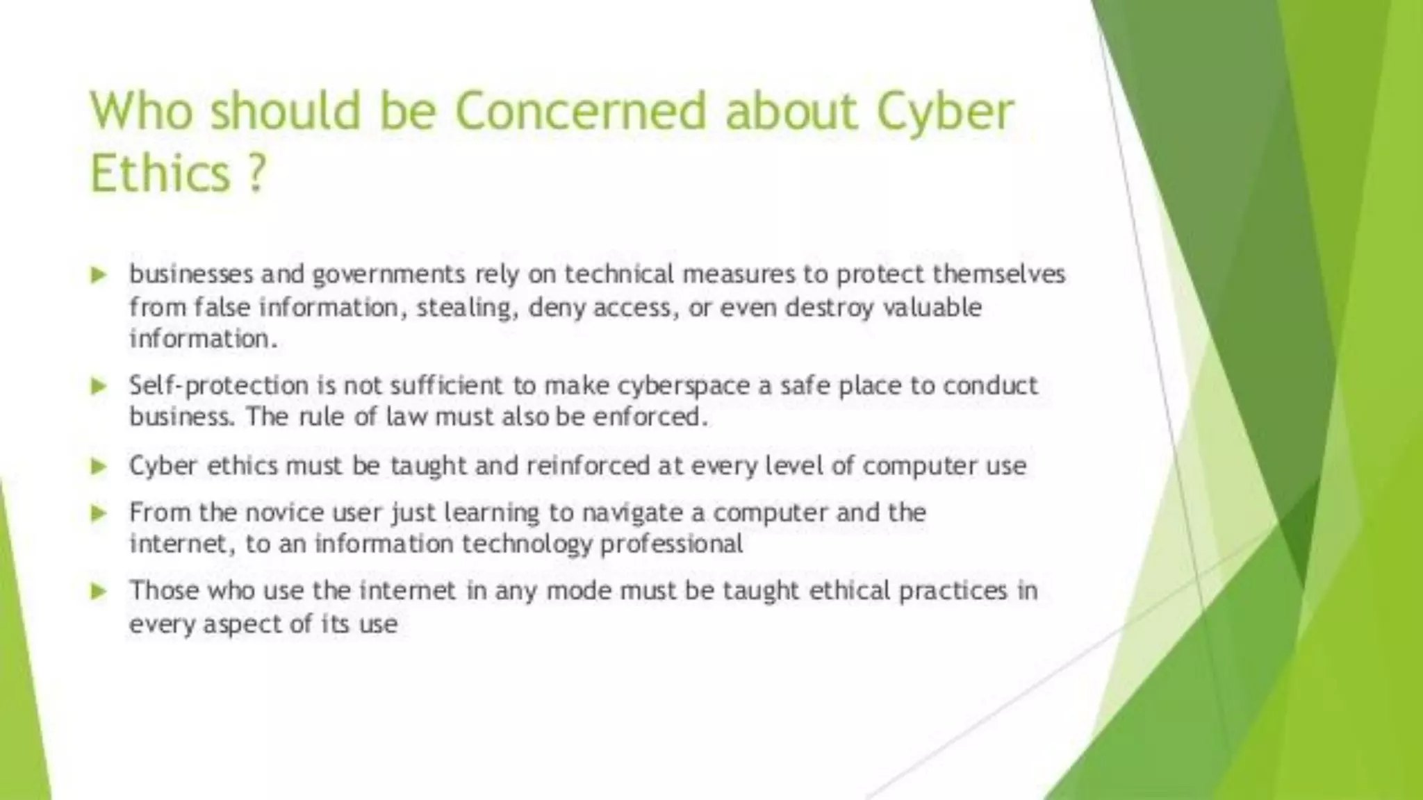 Cyber ethics ppt | PDF