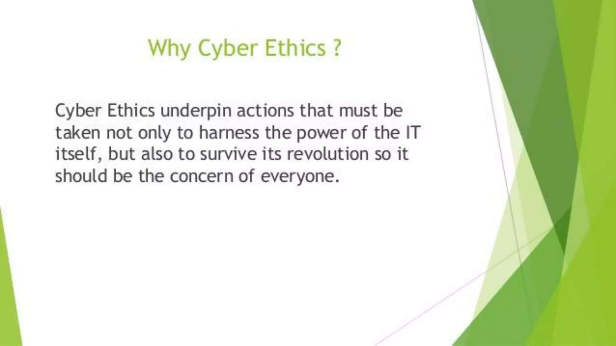 Cyber ethics ppt | PDF