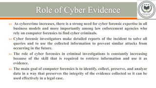 Cyber evidence at crime scene | PPTX