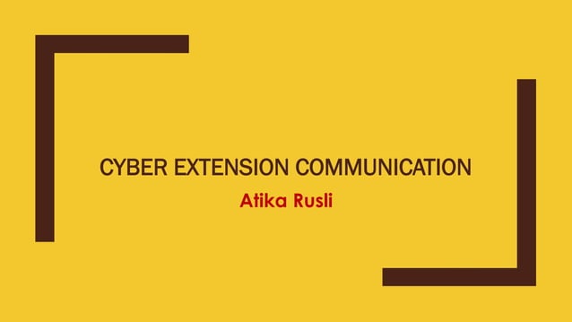 Cyber extension communication | PDF