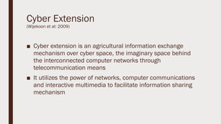 Cyber extension communication | PDF