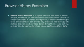 Cyber Forensics tools Passware and History.pptx
