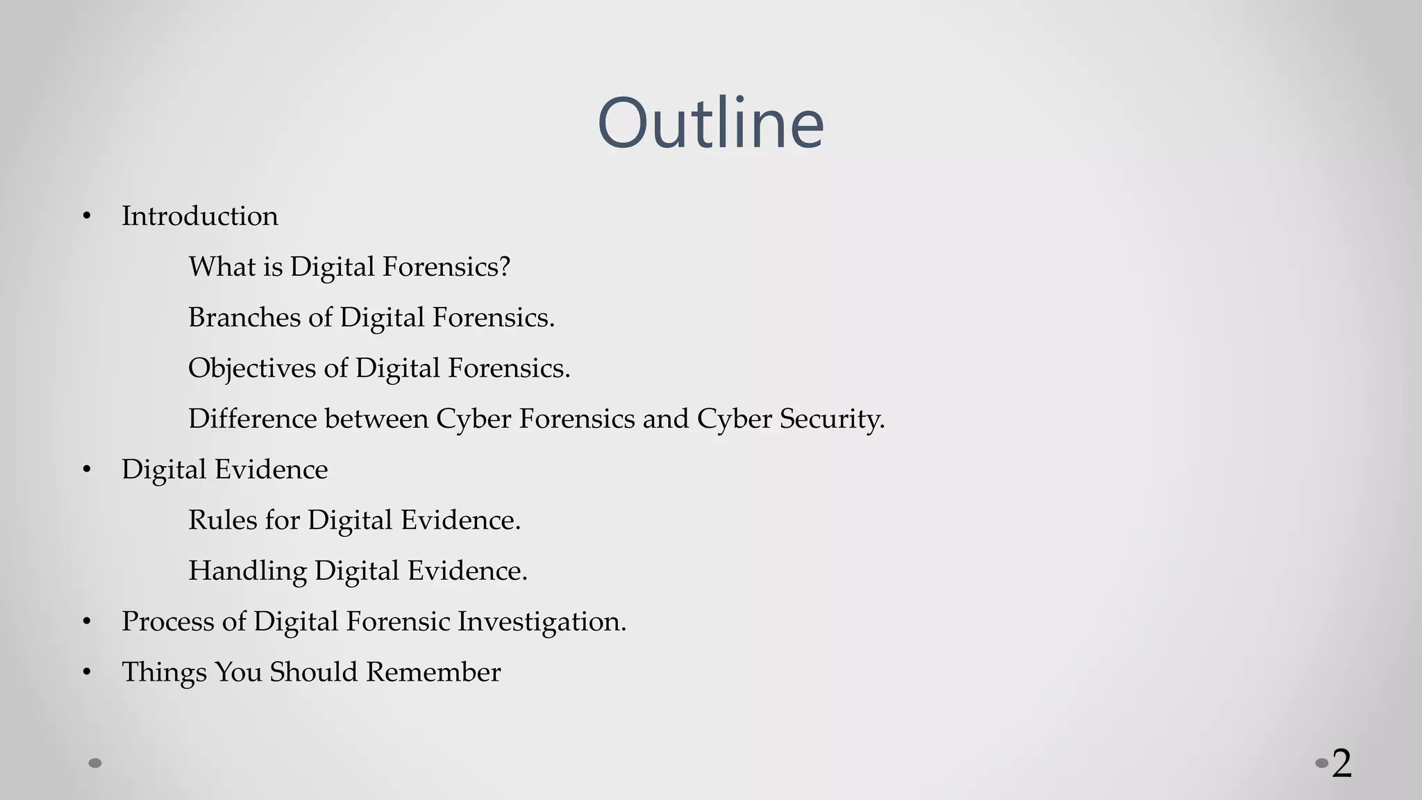 Cyber forensic investigation & Analysis | PPTX