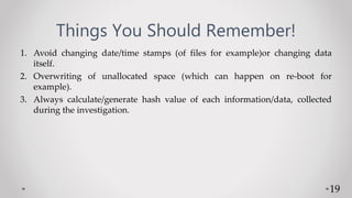 Cyber forensic investigation & Analysis | PPTX