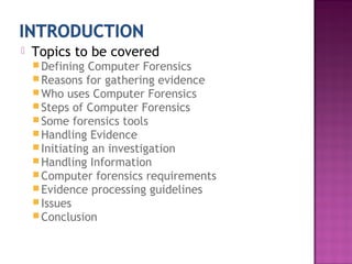 Cyber forensics | PPT