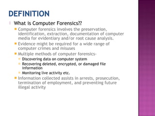 Cyber forensics | PPT