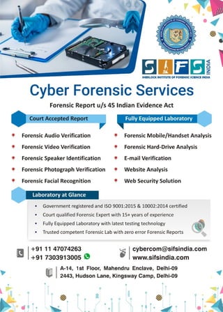 Cyber forensic services | PDF