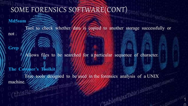 Cyber forensics ppt | PPTX | Operating Systems | Computer Software and Applications