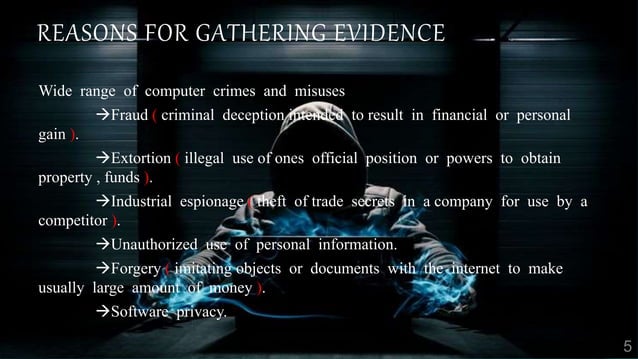 Cyber forensics ppt | PPTX | Operating Systems | Computer Software and Applications