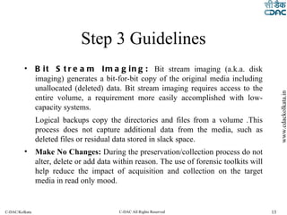 Cyber forensic standard operating procedures | PPT