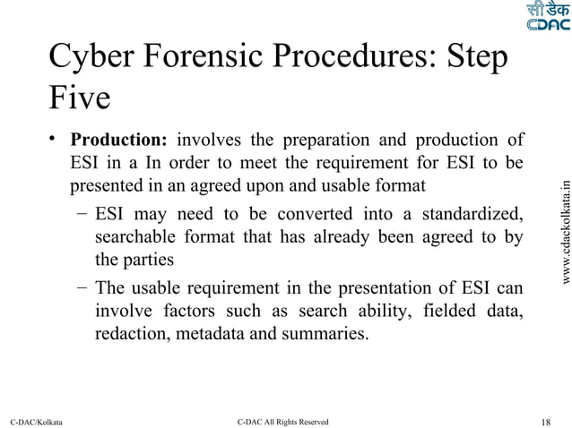 Cyber forensic standard operating procedures | PPT