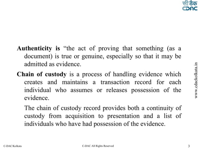 Cyber forensic standard operating procedures | PPT