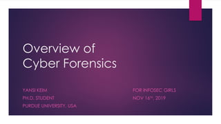 INTRODUCTION TO CYBERFORENSICS AND ITS APPLICATION IN CYBERSECURITY | PPTX