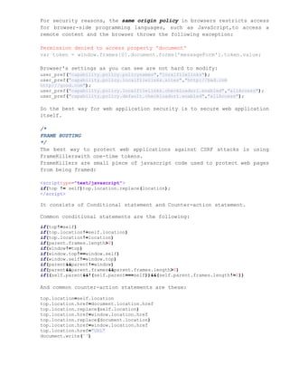 CROSS-SITE REQUEST FORGERY - IN-DEPTH ANALYSIS 2011 | PDF