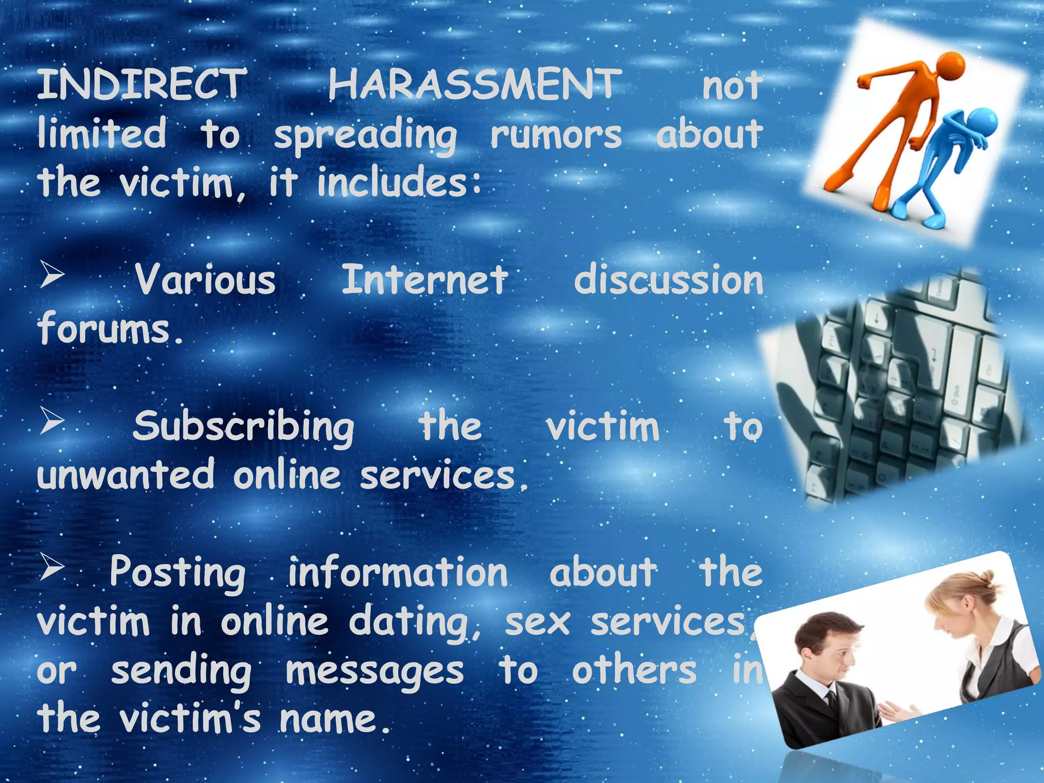 Cyber harassment ppt umt | PPT