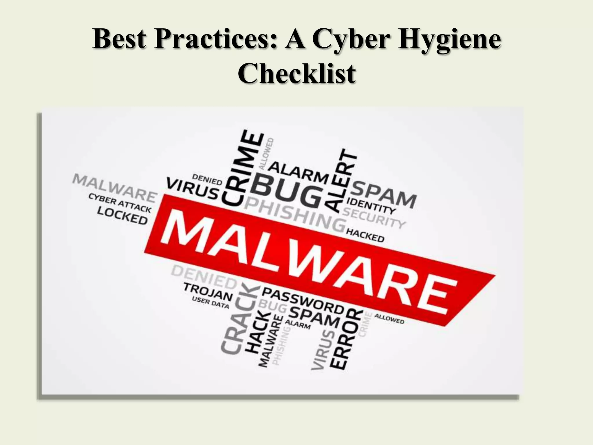 Cyber Hygiene | PPTX