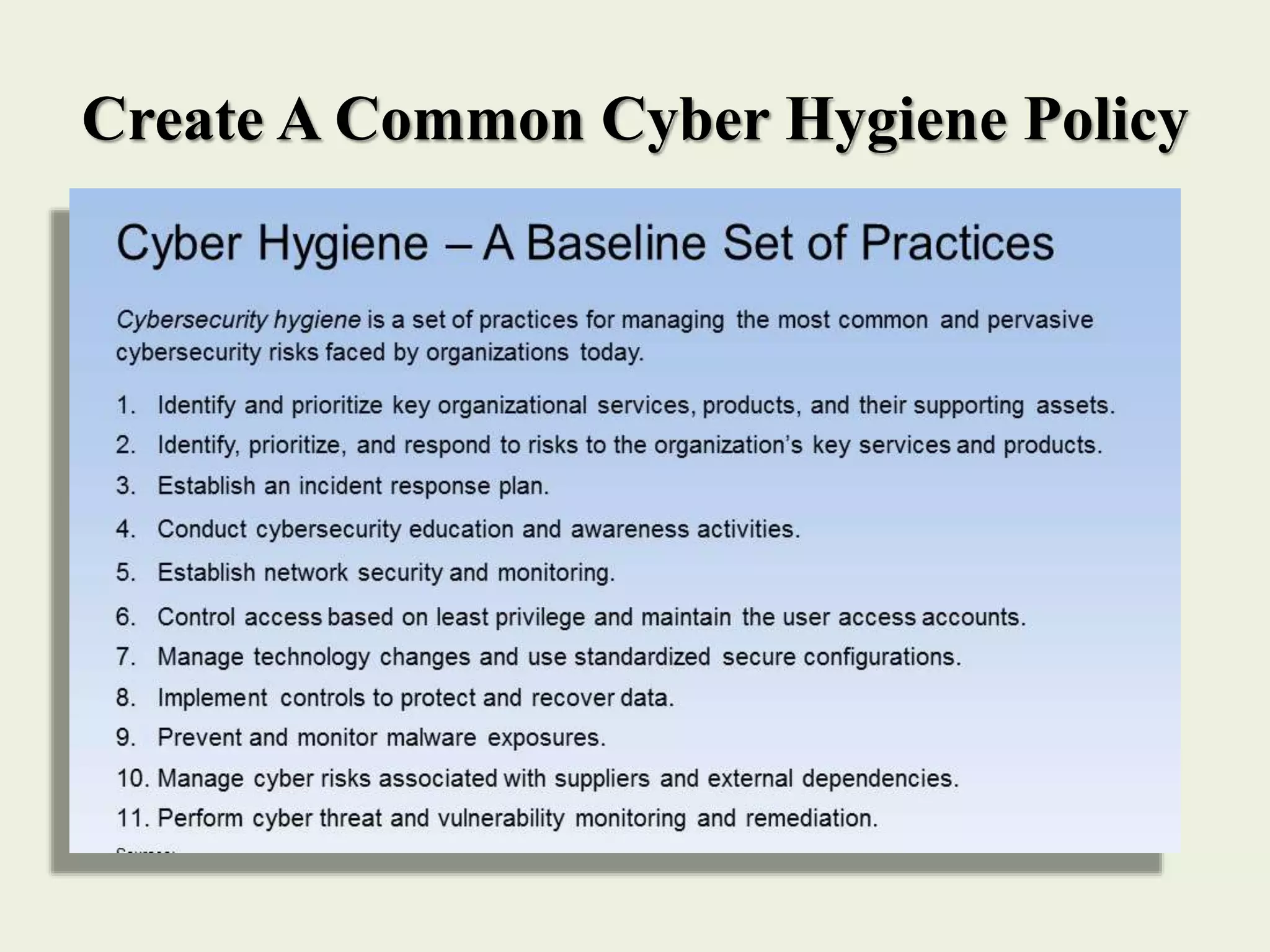 Cyber Hygiene | PPTX