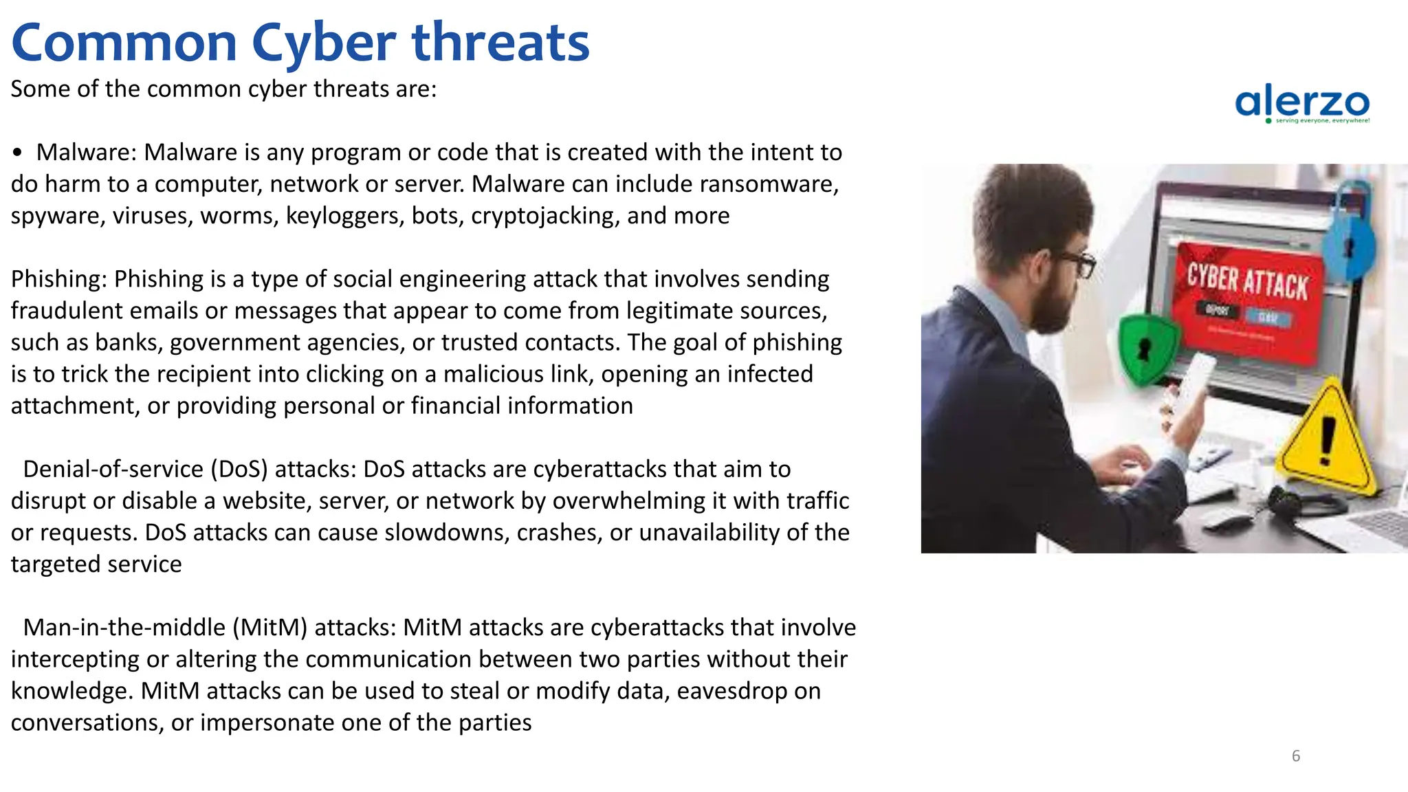 Cyber hygiene Training slide. It focuses on what you need to know to be ...