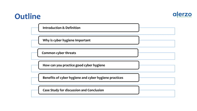 Cyber hygiene Training slide. It focuses on what you need to know to be ...