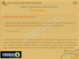 Cyber Influence Operations | PPTX