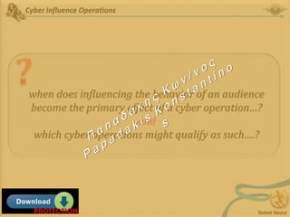 Cyber Influence Operations | PPTX