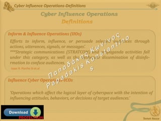 Cyber Influence Operations | PPTX