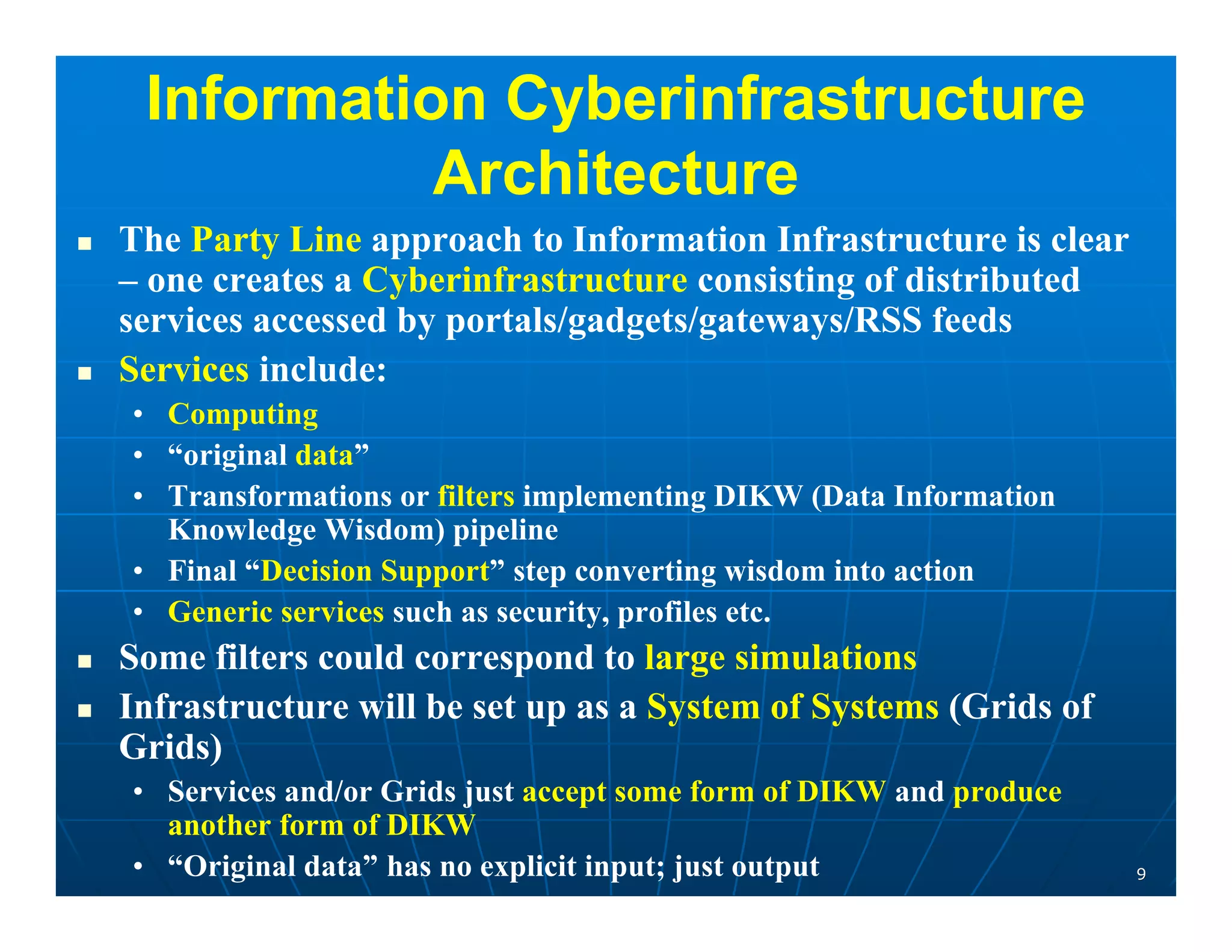 Cyberinfrastructure Technologies and Applications | PPT