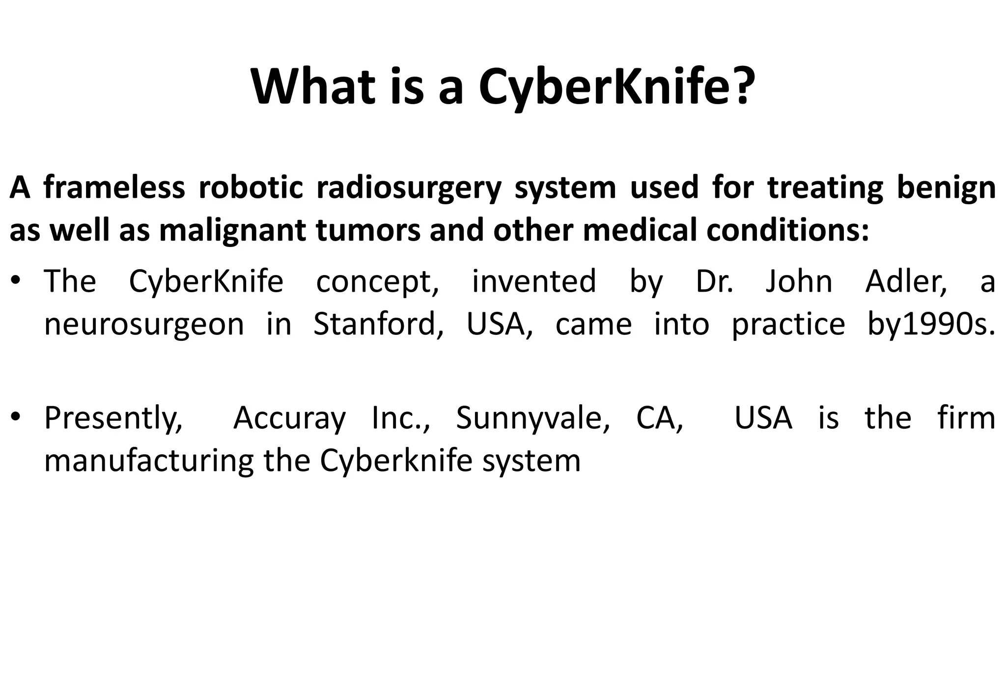 Cyberknife | PPT