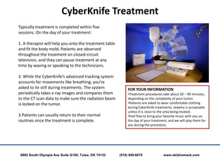 Cyber knife treatment overview okck | PPT