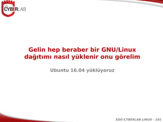 Linux 101 - GNU/Linux Nedir ? Nasıl Kurulur? | PPT