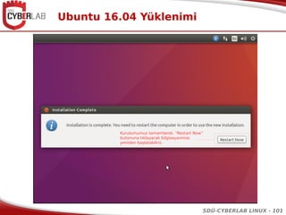 Linux 101 - GNU/Linux Nedir ? Nasıl Kurulur? | PPT