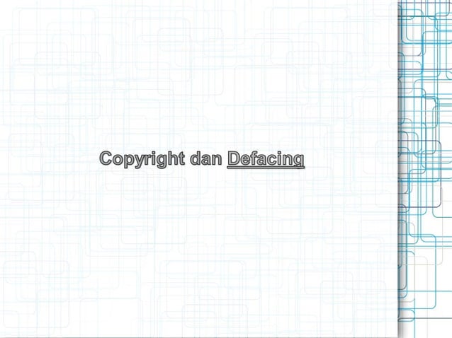 copyright and defacing | PPT