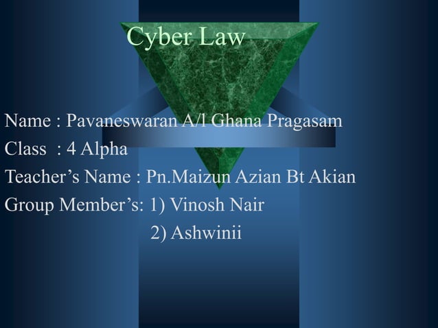 Cyber law | PPT
