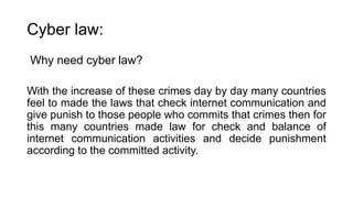 Cyber law | PPTX