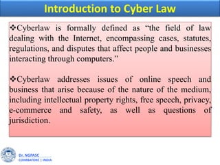 Cyber law | PPTX