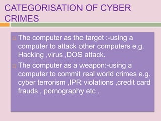 cyber law.pptx | Crime & Harmful Acts to Individuals, Society & Human Right Violations ...