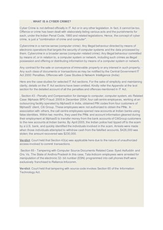 Cyber law assignment | DOCX