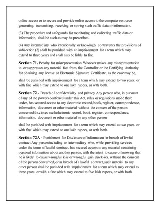 Cyber law cases and sections | DOCX