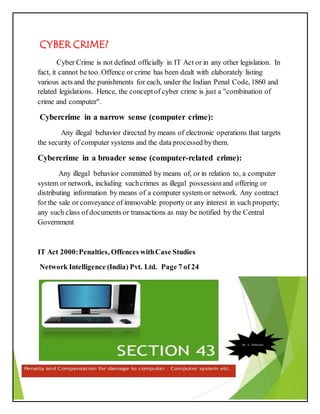 Cyber law cases and sections (1) | PDF
