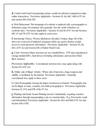 Cyber law cases and sections (1) | PDF
