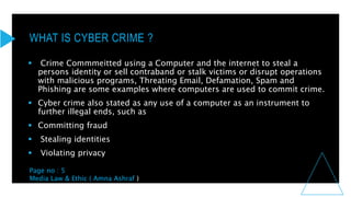 Cyber law media law & ethic | PPTX