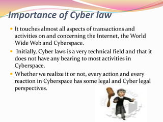 Cyber laws | PPTX