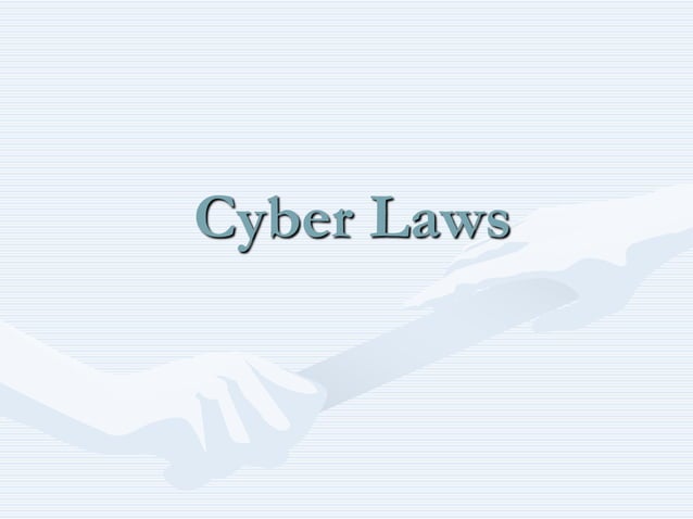 Cyber laws | PPT