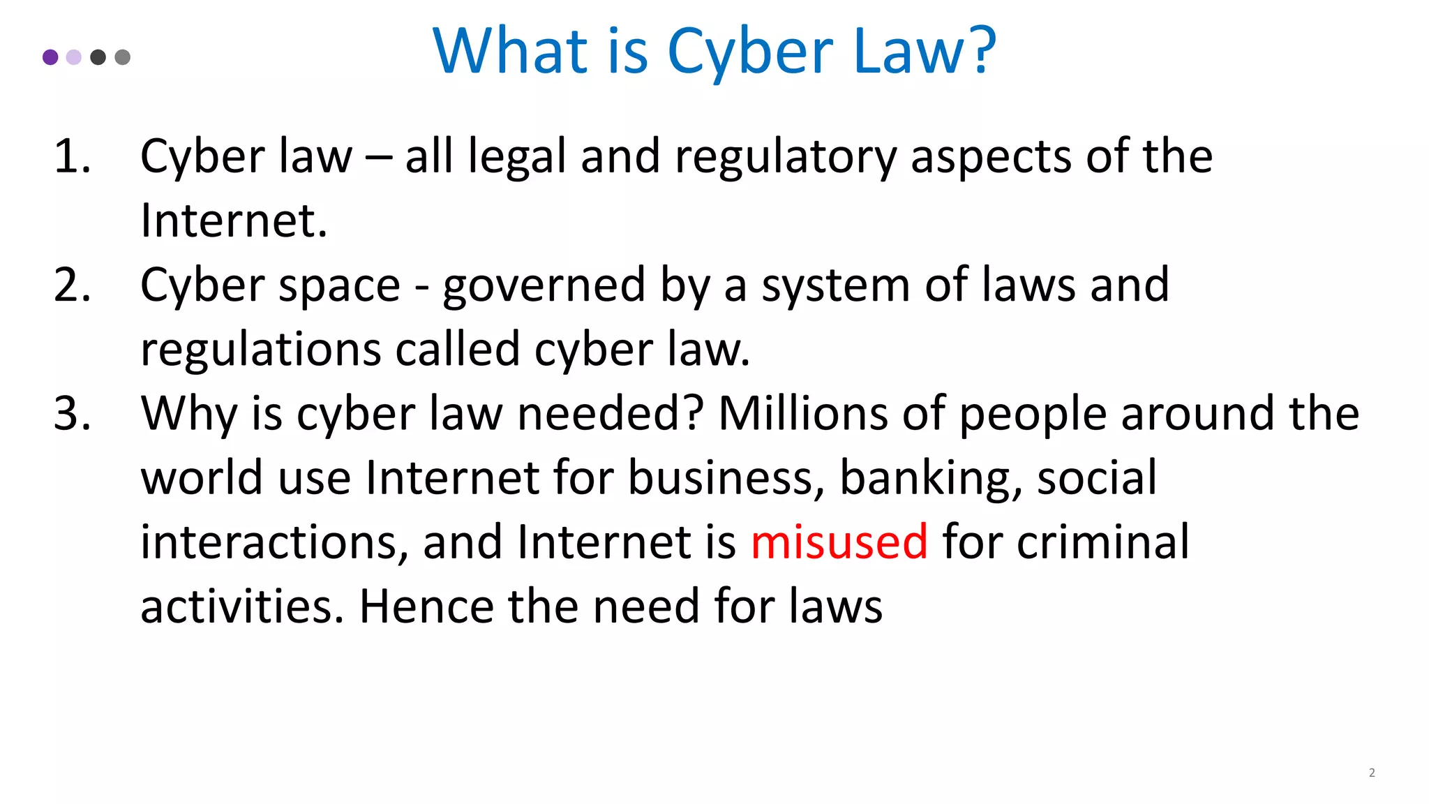 Cyber Laws | PPSX