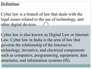 Presentation about the CYBER laws .pptx